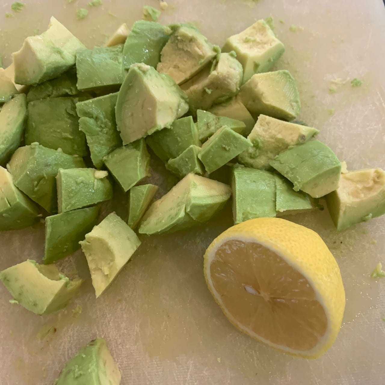 Roasted butternut squash and avocado salad with a raspberry and lemon ...
