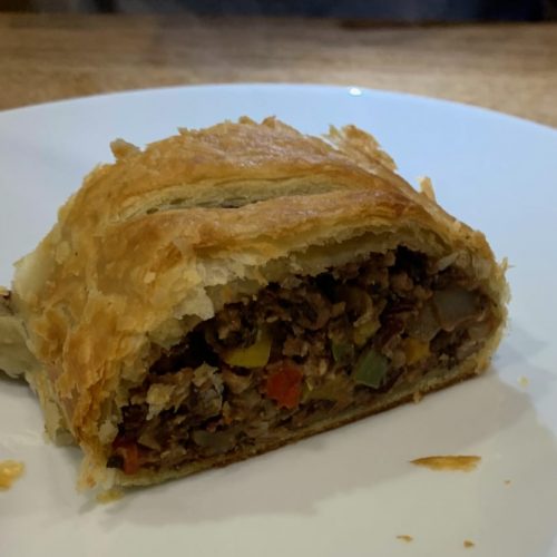 Two Bean puff pastry roll - The Plant based dad