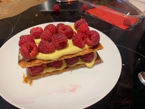 Raspberry Millefeuille - The Plant based dad