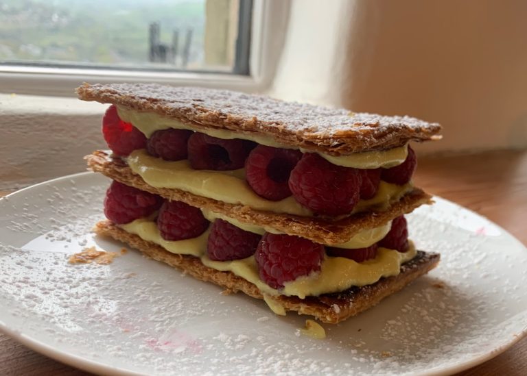 Raspberry Millefeuille - The Plant based dad
