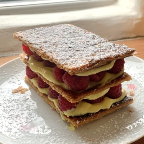 Raspberry Millefeuille - The Plant based dad