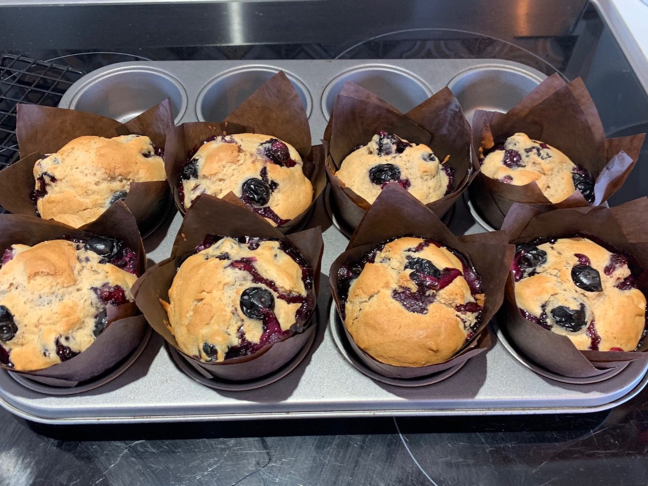 Blueberry muffins - The Plant based dad