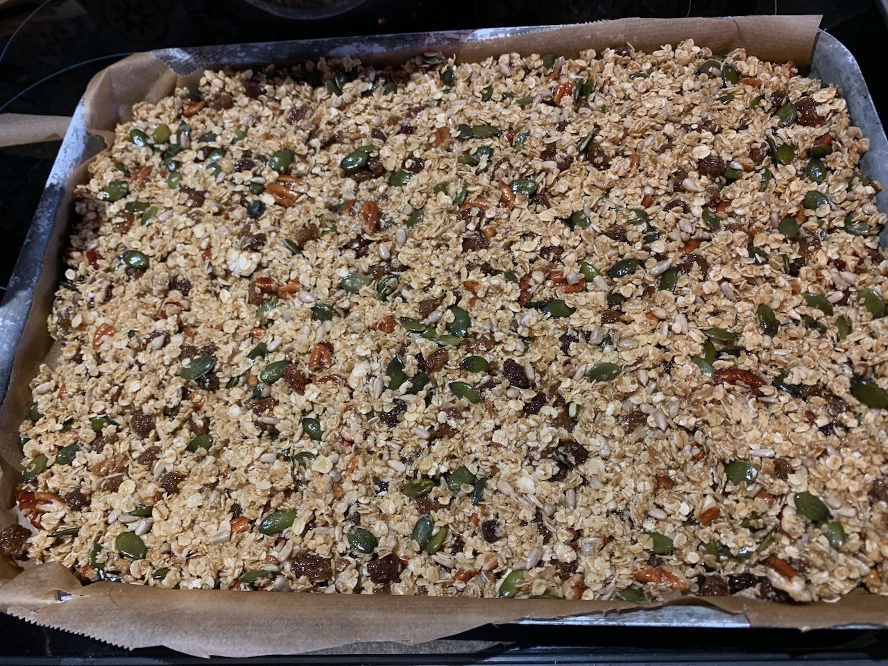 Seedy nutty fruity flapjacks - The Plant based dad